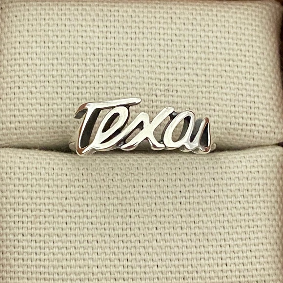 James Avery | Jewelry | James Avery Retired Texas Script Ring | Poshmark